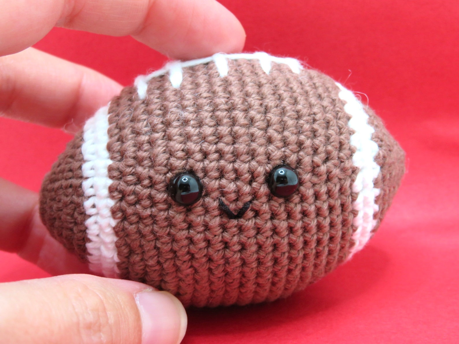 Tiny Football Plush Crochet Amigurumi Toy - Etsy