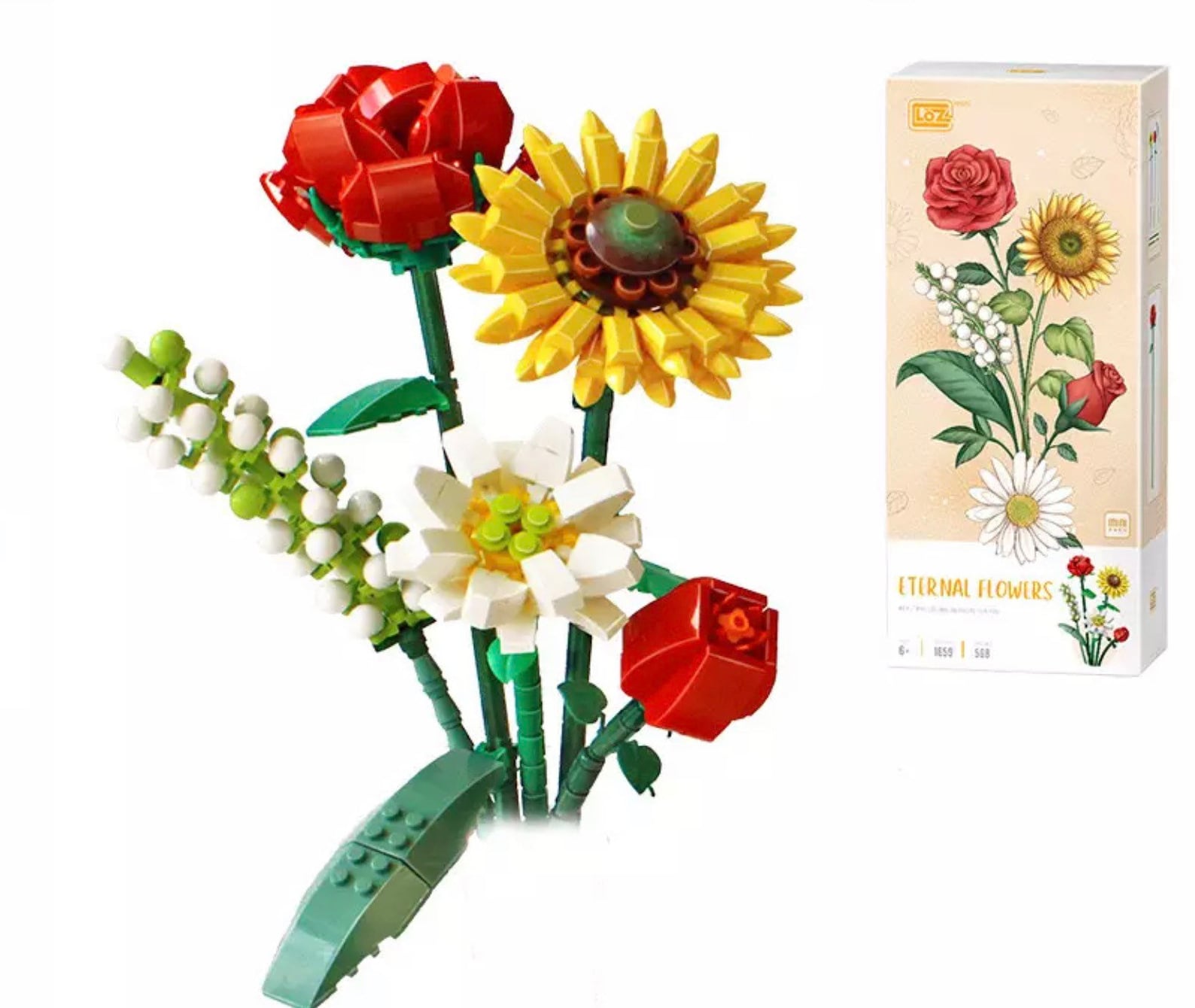 Beautiful Nano Block / Building Blocks Flowers - Etsy