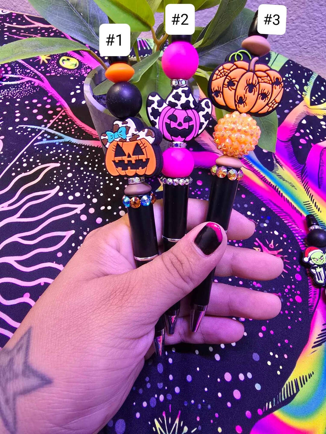 Halloween Pens, Stationary, Cute Pens, Spooky Pens - Etsy