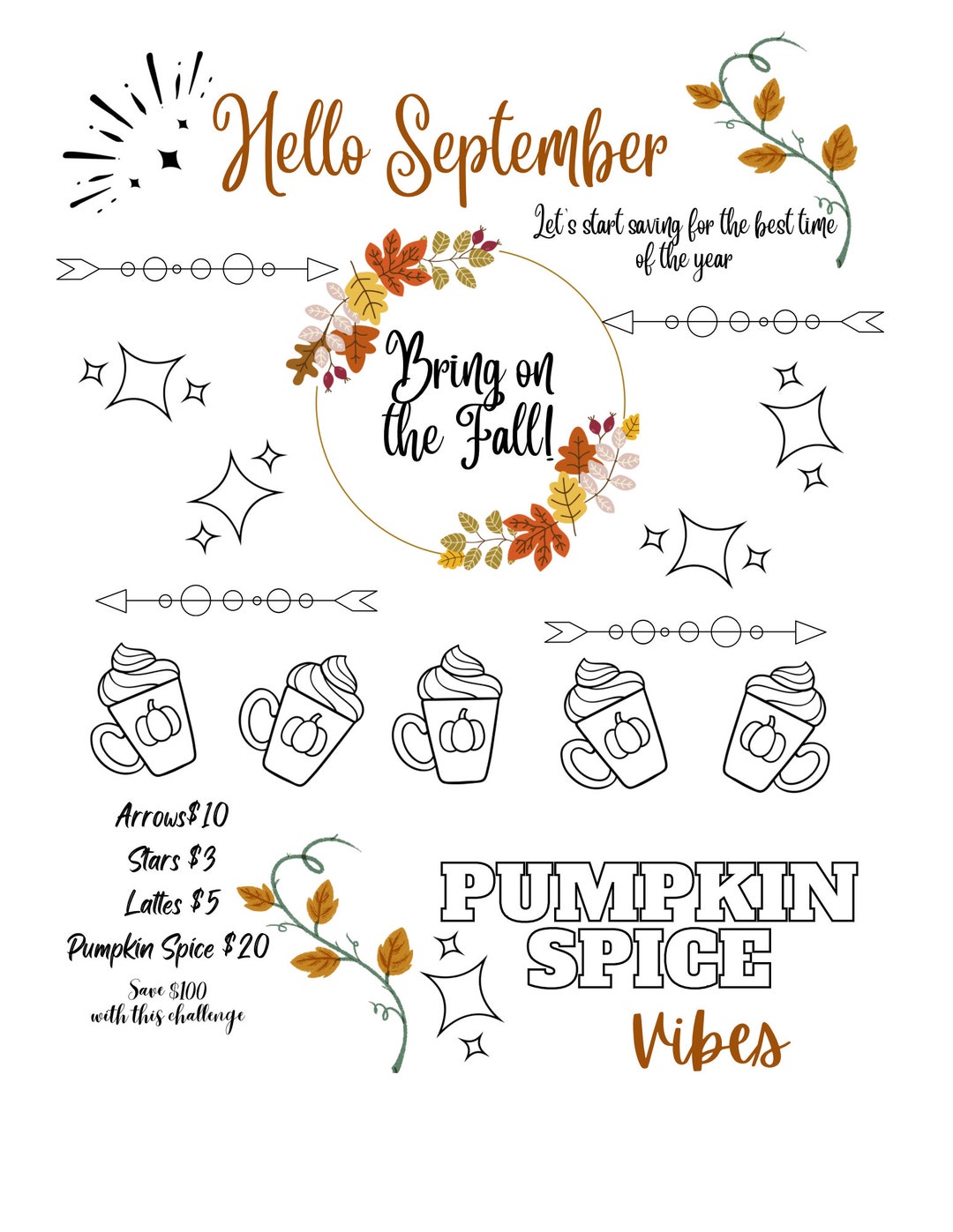 September/fall Savings Challenge - Etsy