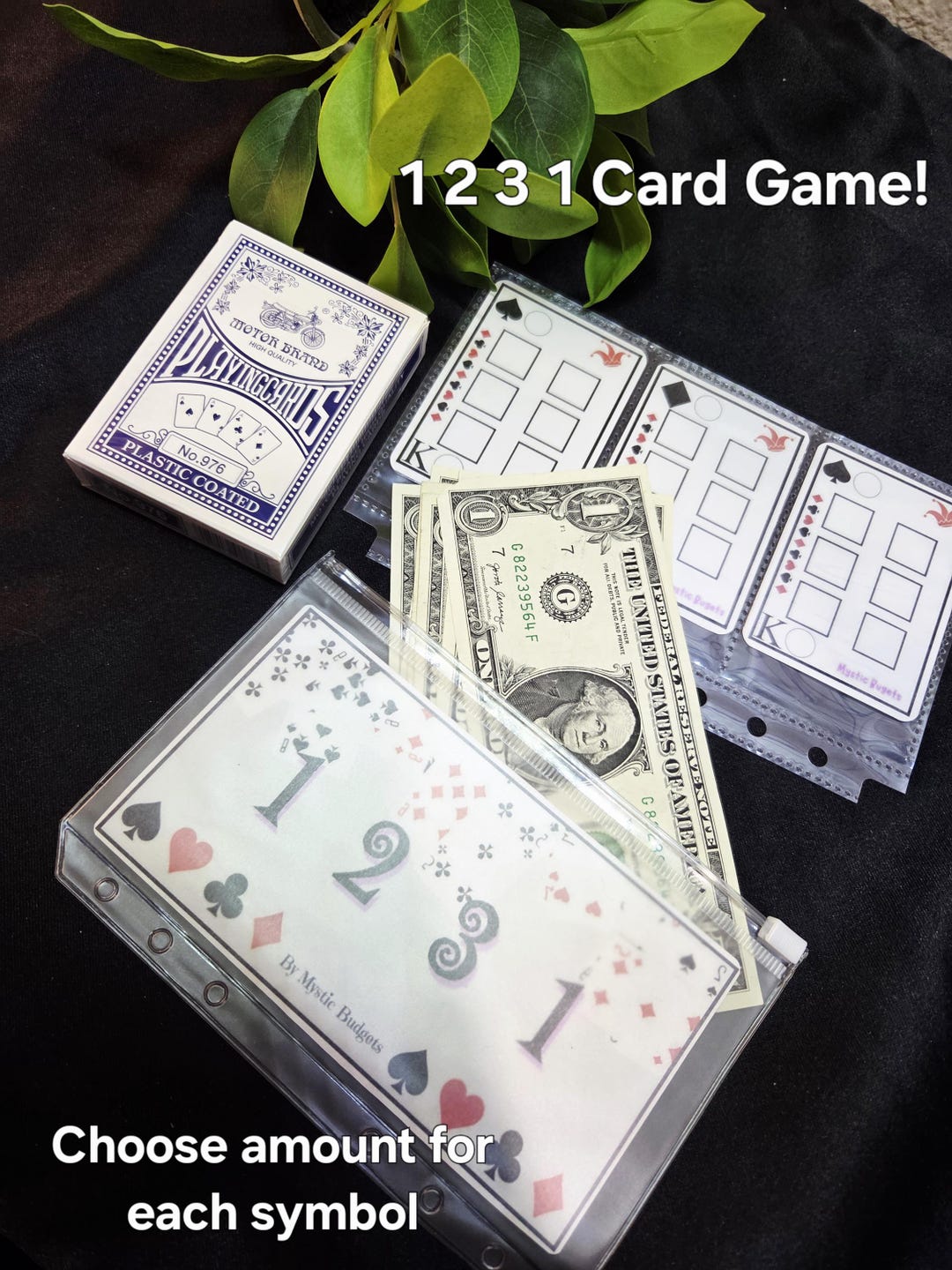 1 2 3 1 Savings Challenge Card Game - Etsy