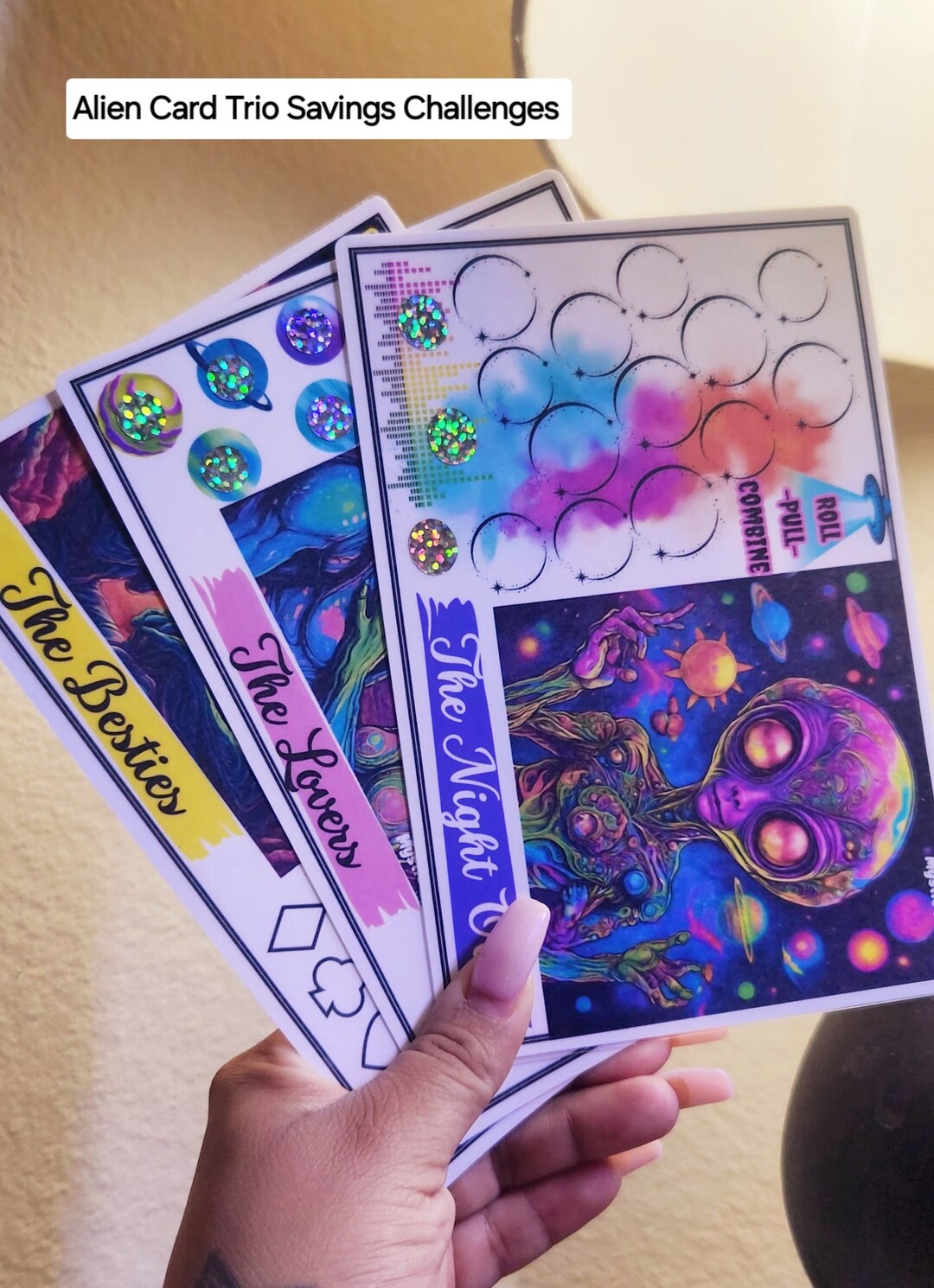 Alien Trio Card Game, Savings Challenge, Alien, Budgeting,scratchoffs ...