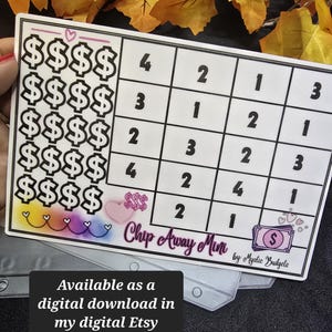 Chip Away Mini, Low Denomination Savings Challenge - Etsy