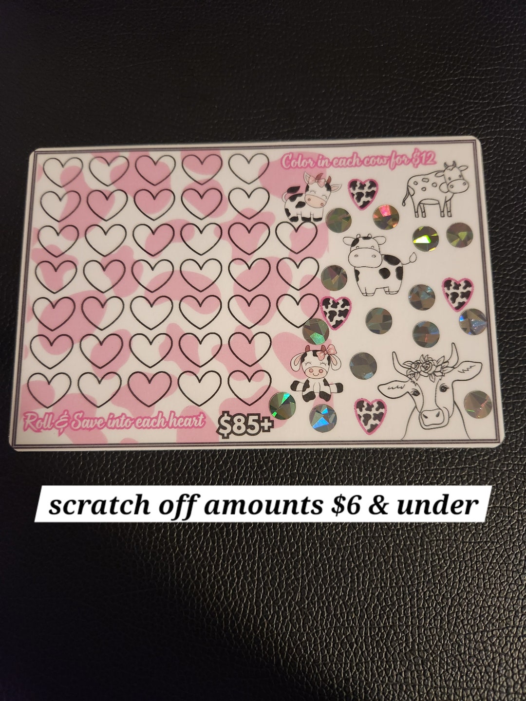 Cow Print 3 in 1 Savings Challenge - Etsy