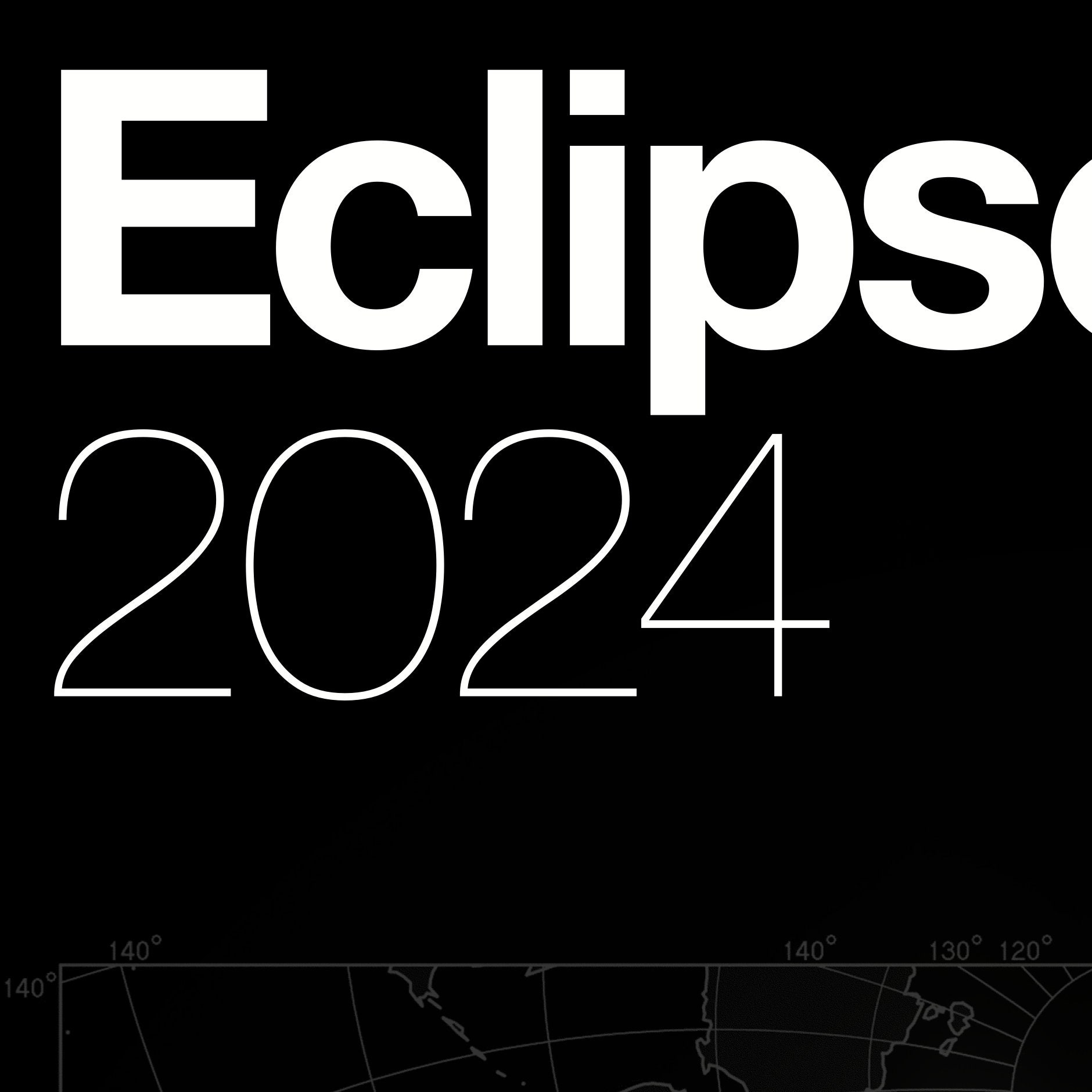 Customized 2024 Solar Eclipse Poster Print Typographic Gallery Wall Art ...