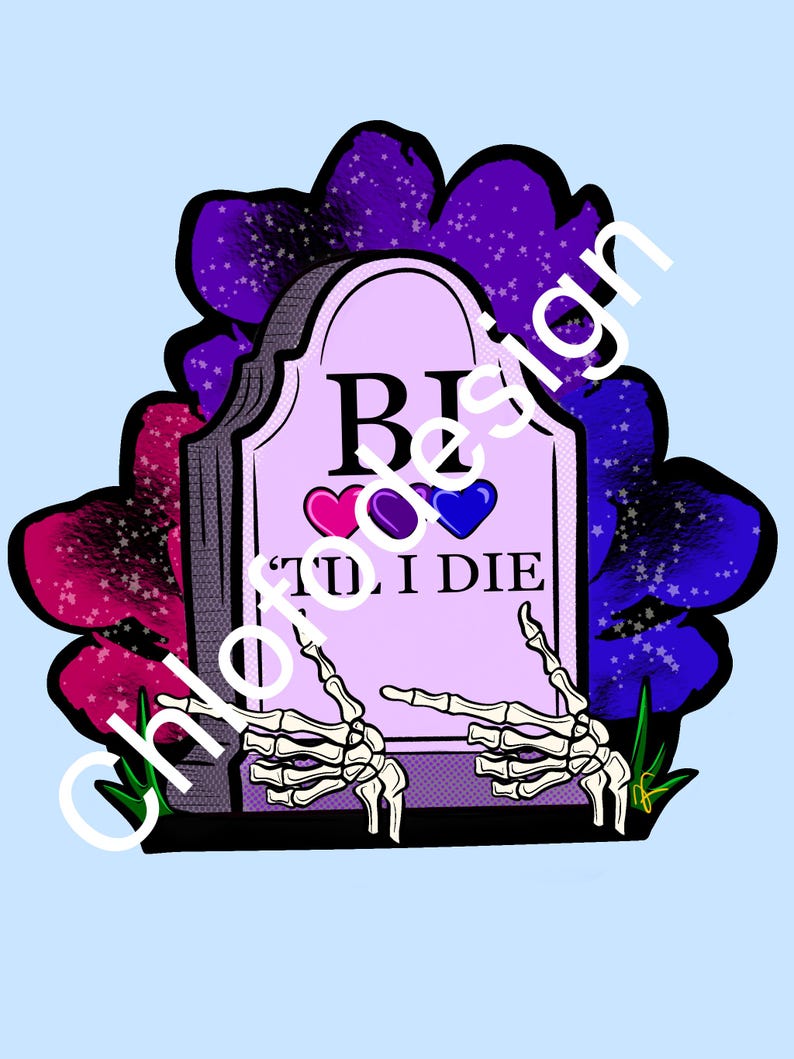 Bi Pride | Bisexual Flag | Gay | Goth Gay | Bi ‘til I Die | Digital ...