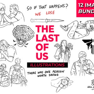 TLOU Tattoo Designs Sheet - DIGITAL DOWNLOAD - | Joel Miller, Ellie ...