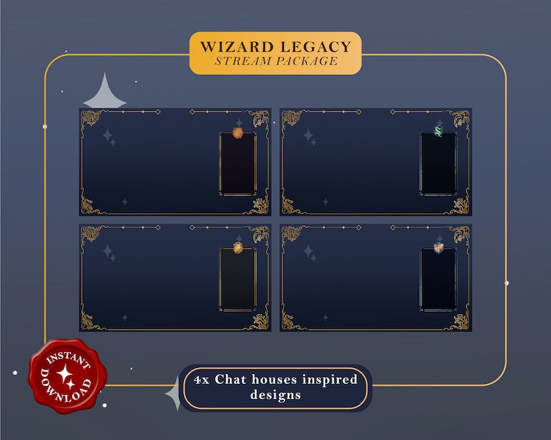 WIZARD LEGACY Stream Bundle Animated Twitch Youtube - Etsy