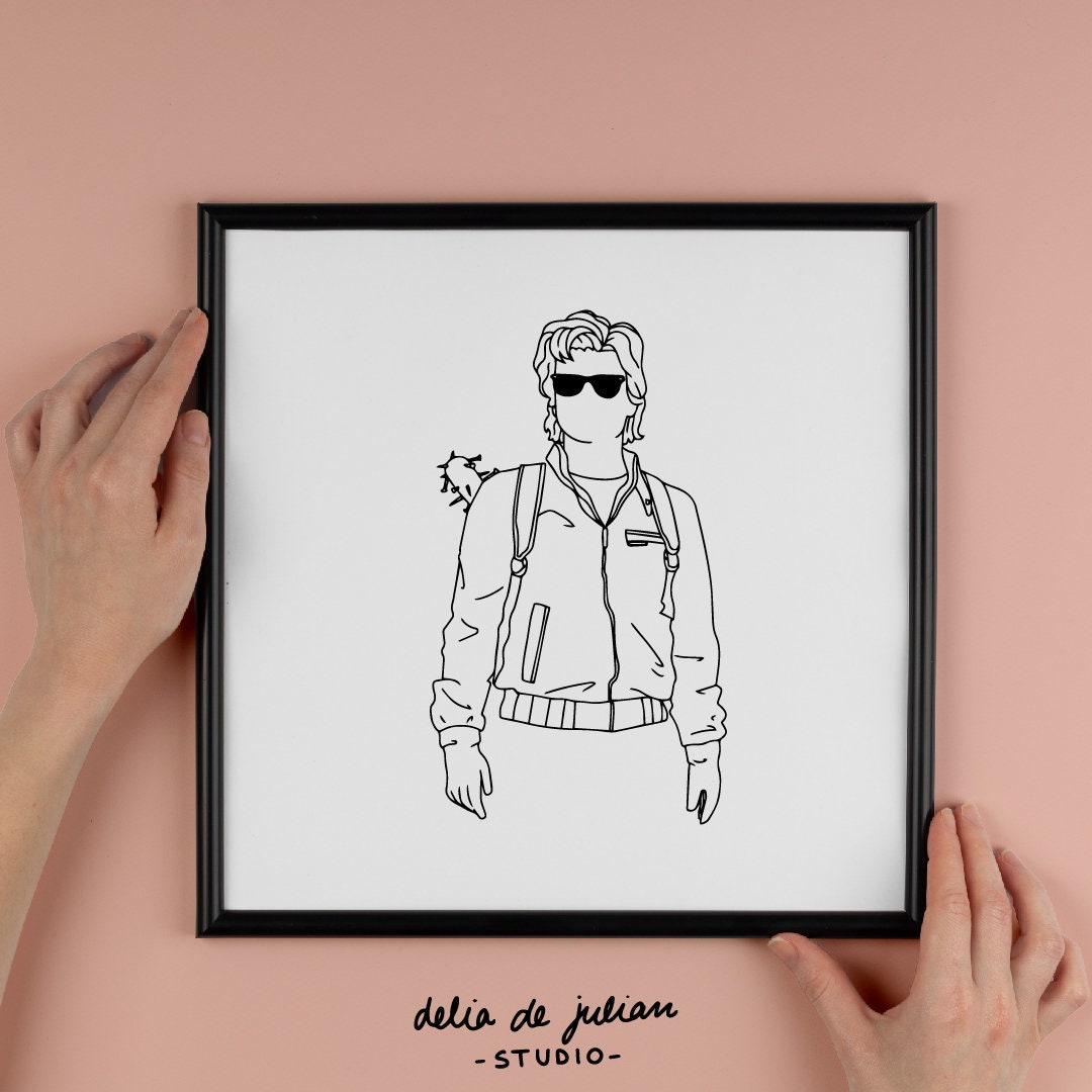 STEVE HARRINGTON From Stranger Things Season 2 Illustration Digital ...