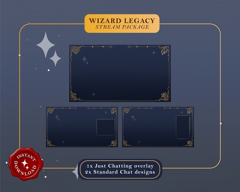 WIZARD LEGACY Stream Bundle Animated Twitch Youtube - Etsy