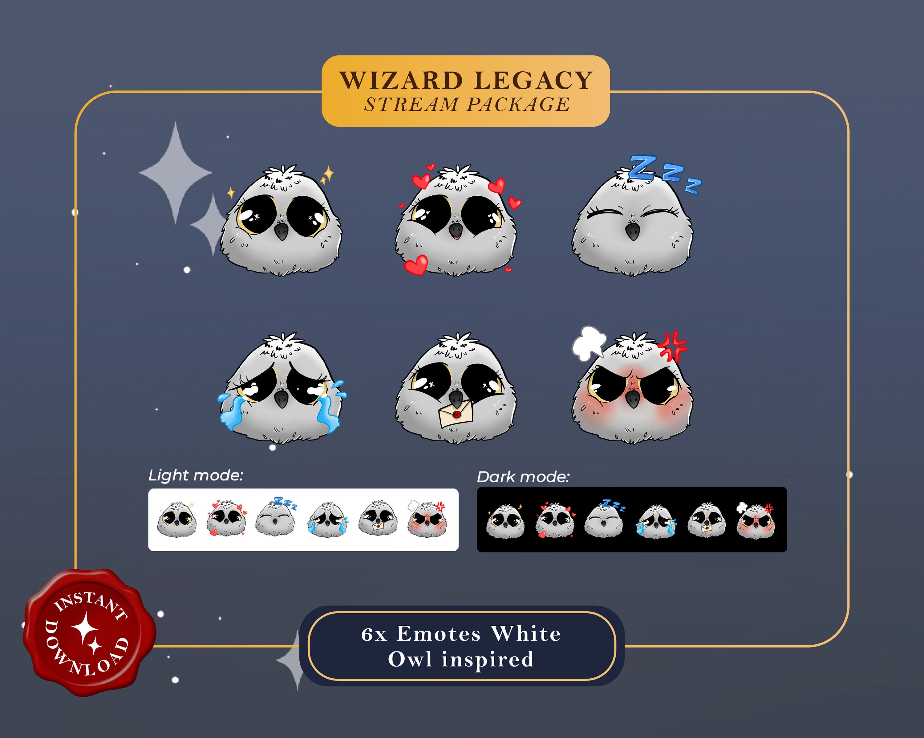 WIZARD LEGACY Stream Bundle Animated - Twitch - Youtube - Overlay - Magic - Wizard - Legacy - Etsy