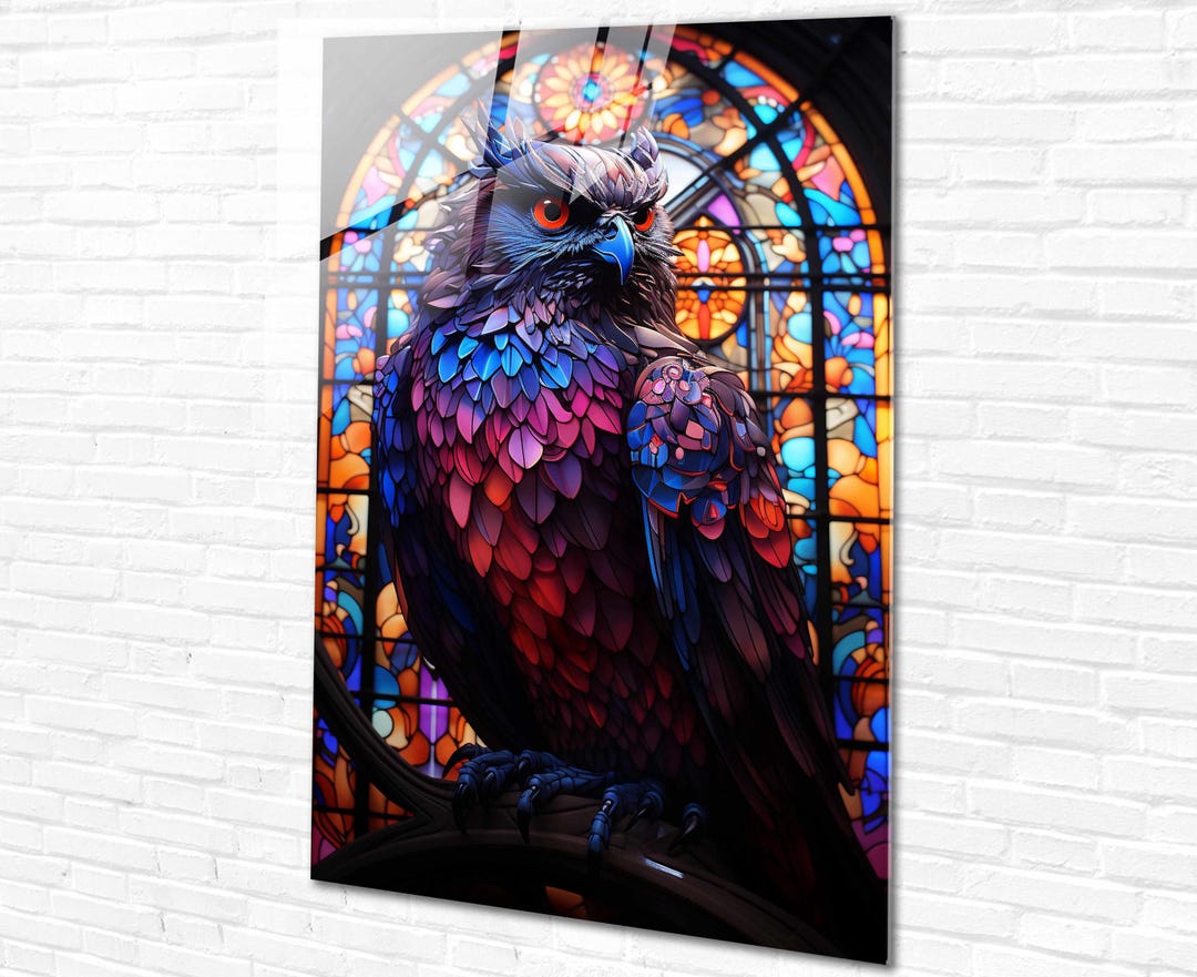 Tempered Stained Glass Painting Art Work, Stained Glass Window Wall ...