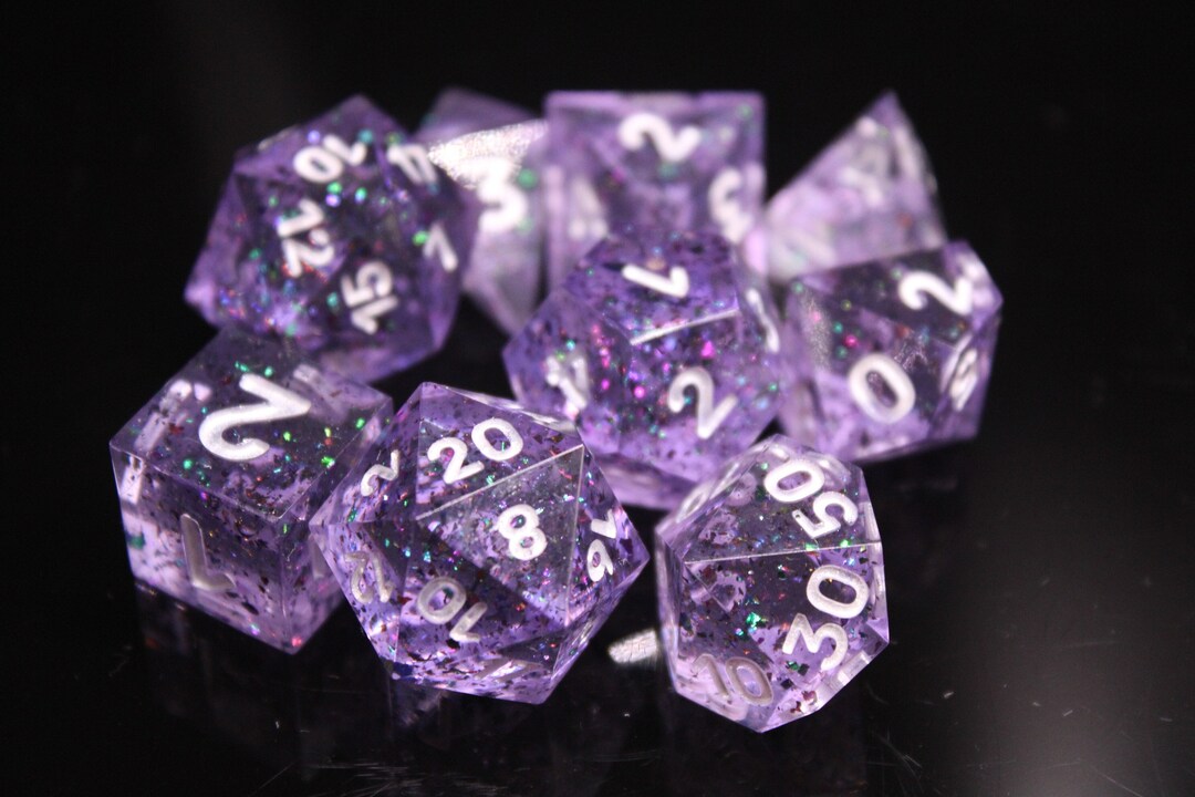 Clear Purple and Color Shifting - 9 Piece Dice Set - Etsy