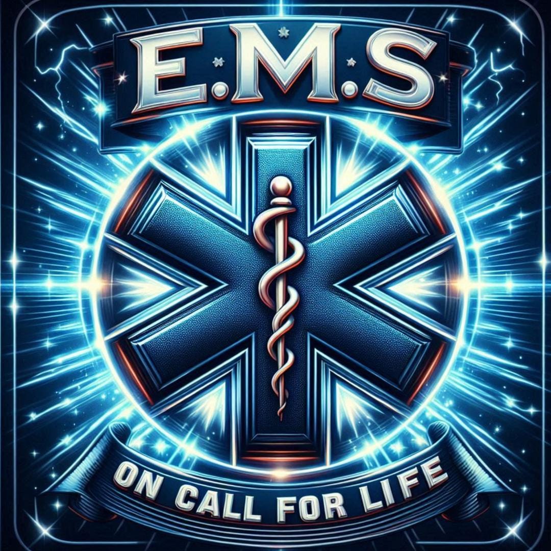 EMS on Call for Life Sign Emergency Medical Services Wall Art First ...