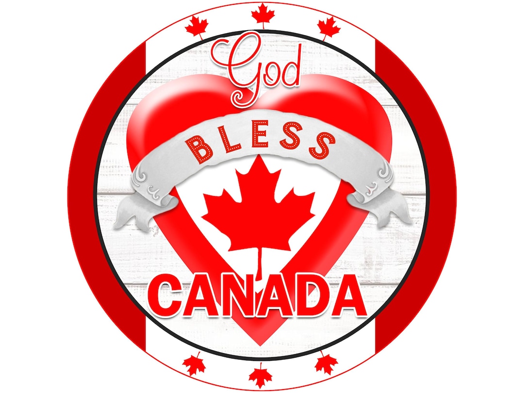 God Bless Canada Wreath Sign, Canadian Pride Sign, Proud to Be Canadian ...