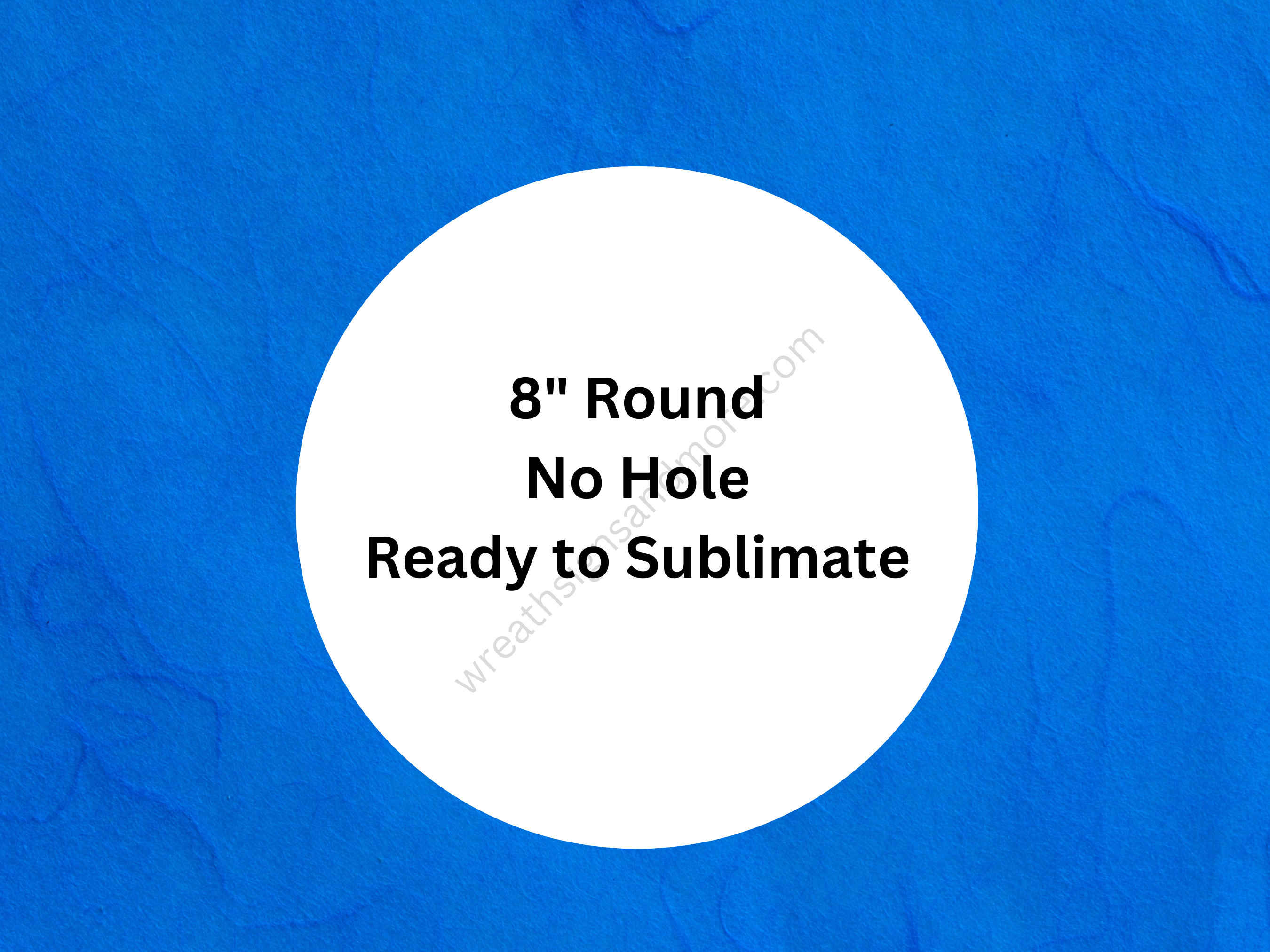 Sublimation Blank, White Circle Blank, 8" Diameter Round Blank, 8 Inch ...