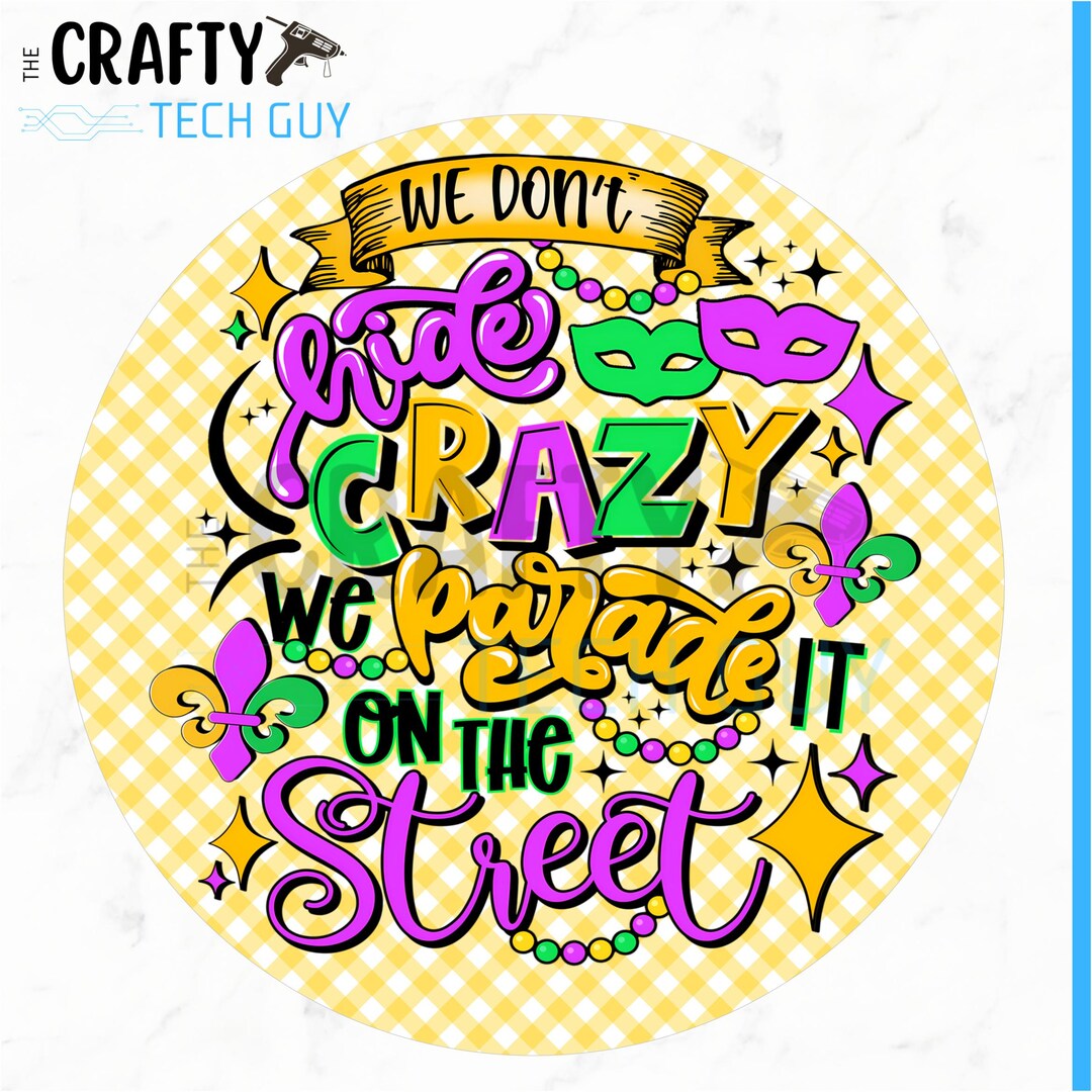 Mardi Gras Parade Wreath Sign - Etsy