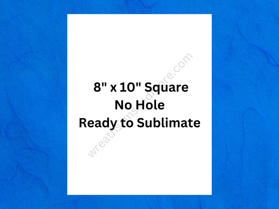 Sublimation Blank, White Rectangle Blank, 8 X 10 Rectangle Blank ...