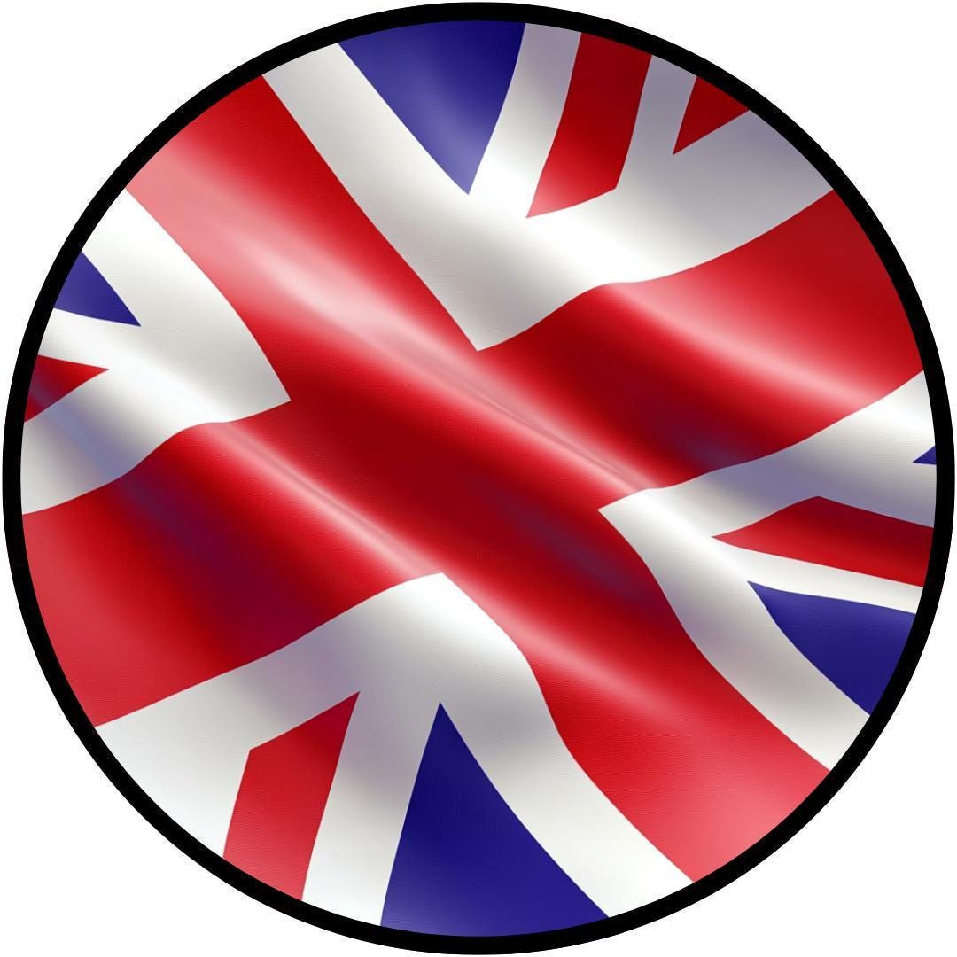 British Flag Wall Art, Wavy Union Jack Sign, UK Flag Decor, Patriotic ...