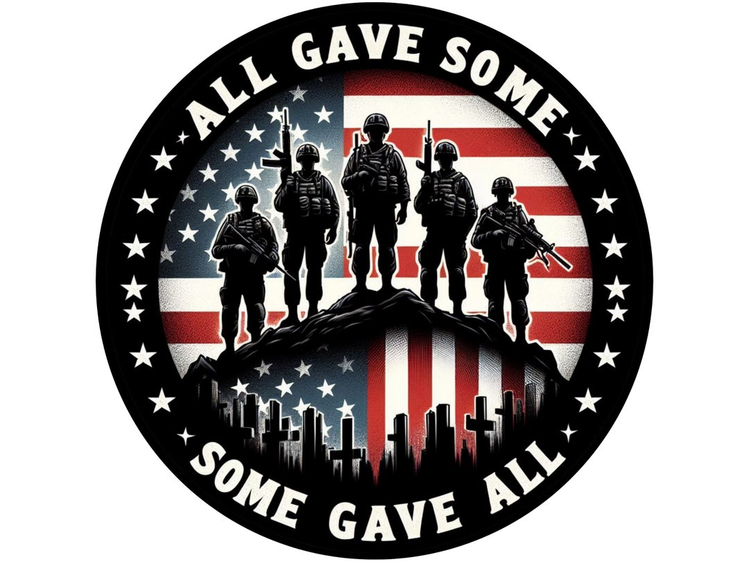 Military Support Remembrance Metal Wreath Sign, American Flag Soldiers ...