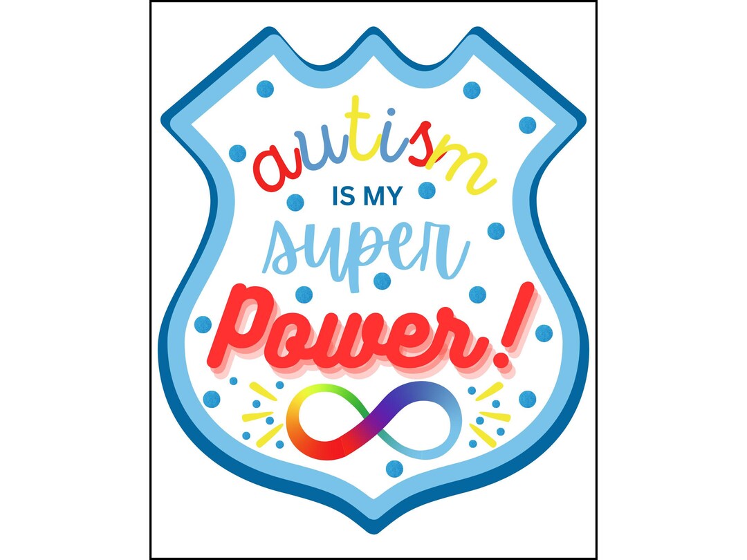 Autism Infinity Symbol Sign, Autism Awareness Sign, Autistic Child Sign ...