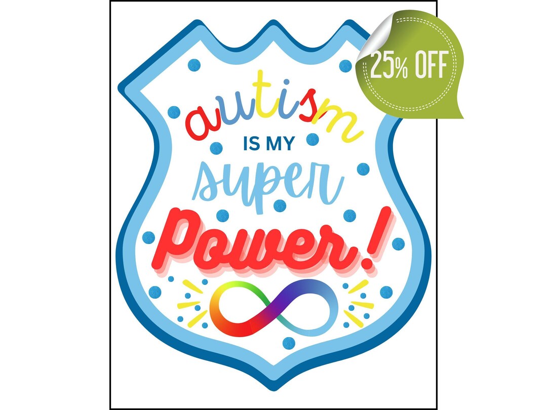 Autism Infinity Symbol Sign, Autism Awareness Sign, Autistic Child Sign ...