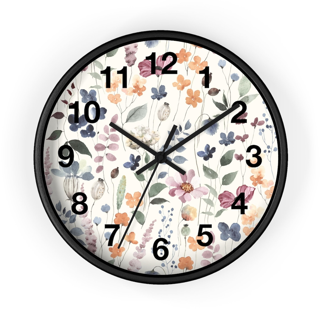 Numbered Wildflower Clock - Etsy