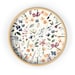 Wildflower Wall Clock - Etsy
