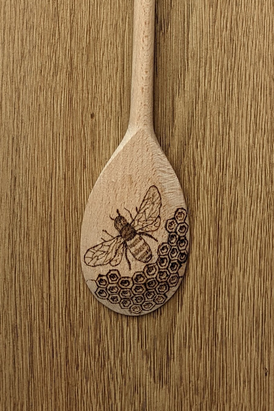 Pyrography Wooden Spoon Art Nature Inspired Designs Two Designs ...
