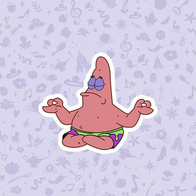 Patrick Star Sticker Spongebob Stickers Patrick Star - Etsy