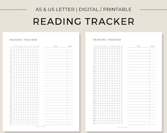 Printable Reading Log, Reading Tracker, Book Log, Reading Diary - Etsy
