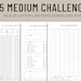 75 Medium Challenge, 75 Day Challenge Printable, 75 Medium Tracker ...