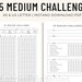 75 Medium Challenge, 75 Day Challenge Printable, 75 Medium Tracker ...