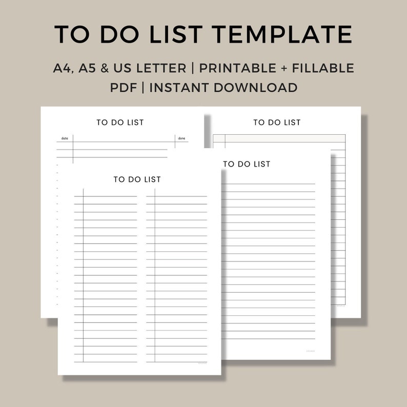 To Do List Printable, Checklist Template, to Do List Template, Moving ...