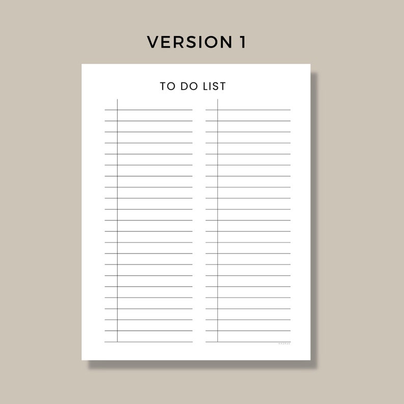 To Do List Printable, Checklist Template, to Do List Template, Moving Checklist - Etsy