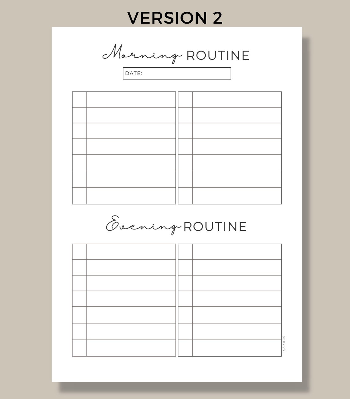 Routine Planner, Chore Chart Printable, to Do List Printable, Self Care ...
