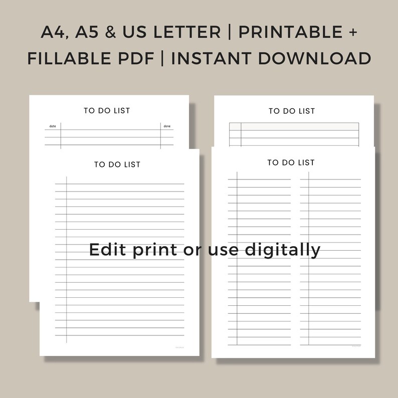 To Do List Printable, Checklist Template, to Do List Template, Moving Checklist - Etsy