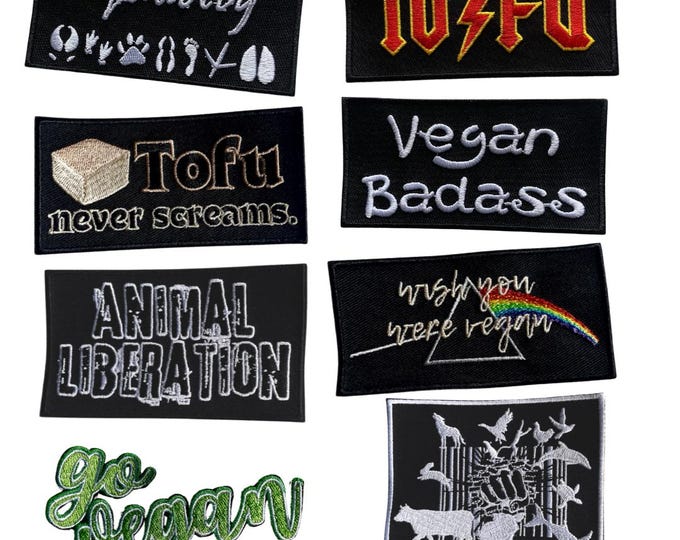 Animal Liberation Human.liberation Embroidered Iron-on Patch 3" Animal ...