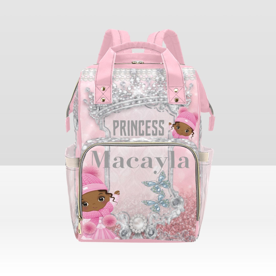 Diaper Bag Backpack, Waterproof Diaper Bag, Custom Baby Girl Pink ...
