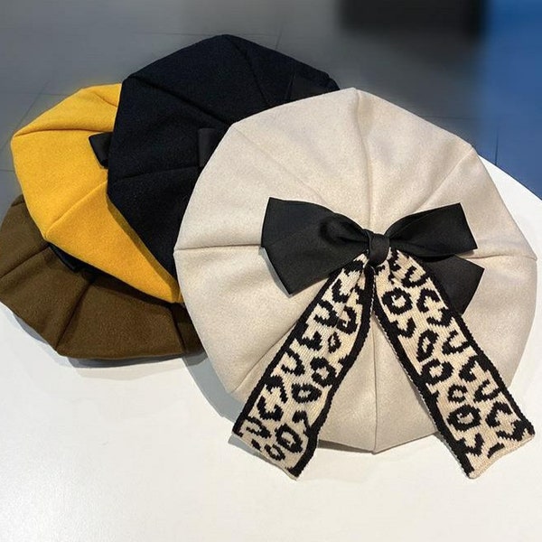 Bow Beret - Etsy