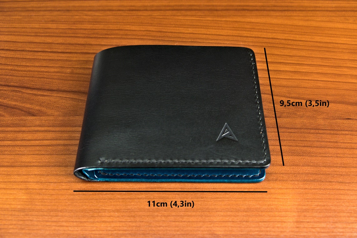 Handmade Bifold Leather Wallet - Etsy