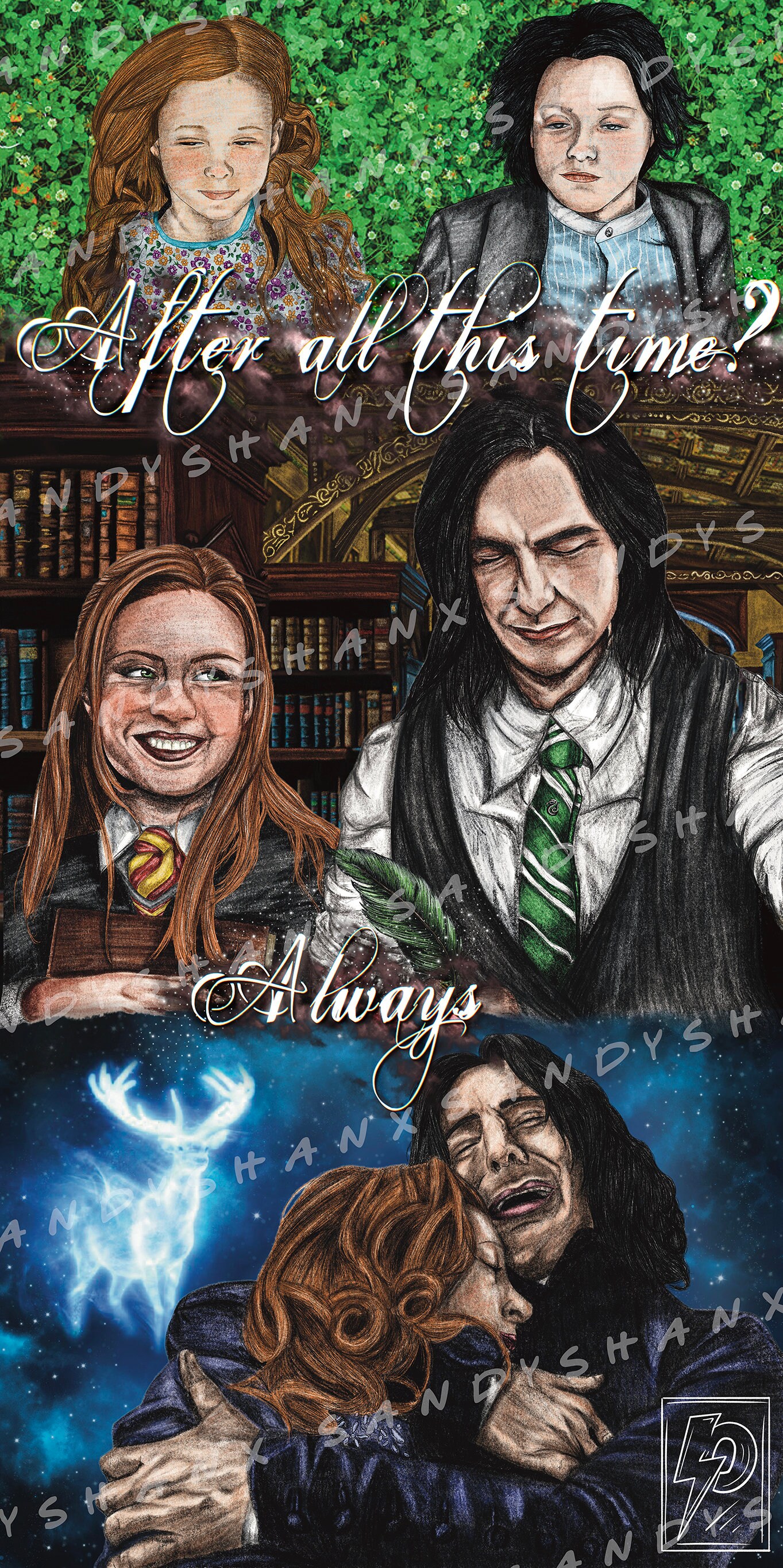 SEVERUS ART PRINT Harry Potter - Etsy