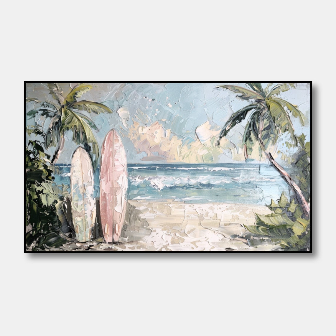 Beach Frame TV Art Set of 9, Beach TV Art Bundle, Ocean Waves TV Art ...