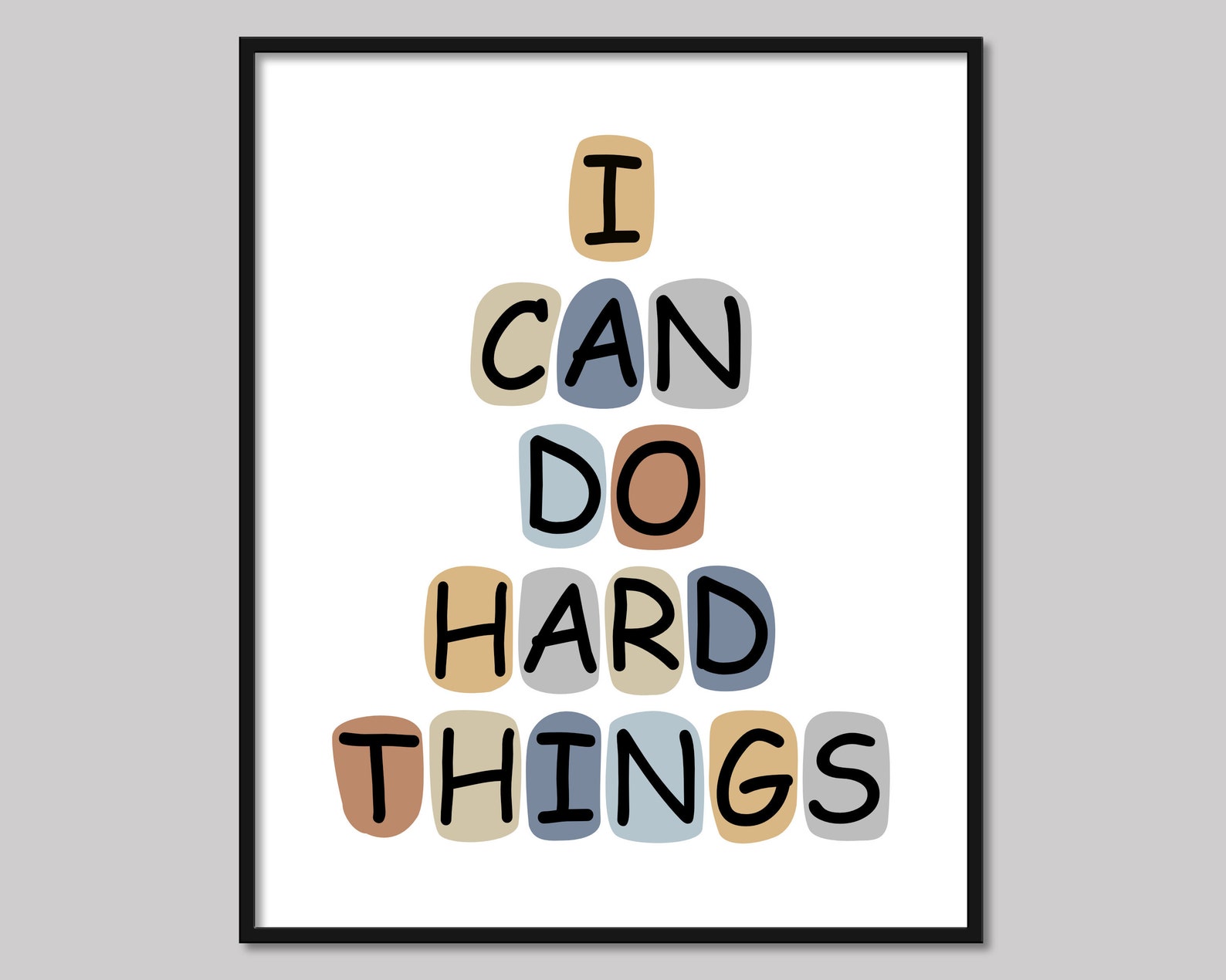 I Can Do Hard Things, Classroom Printable Poster, Home School Decor ...