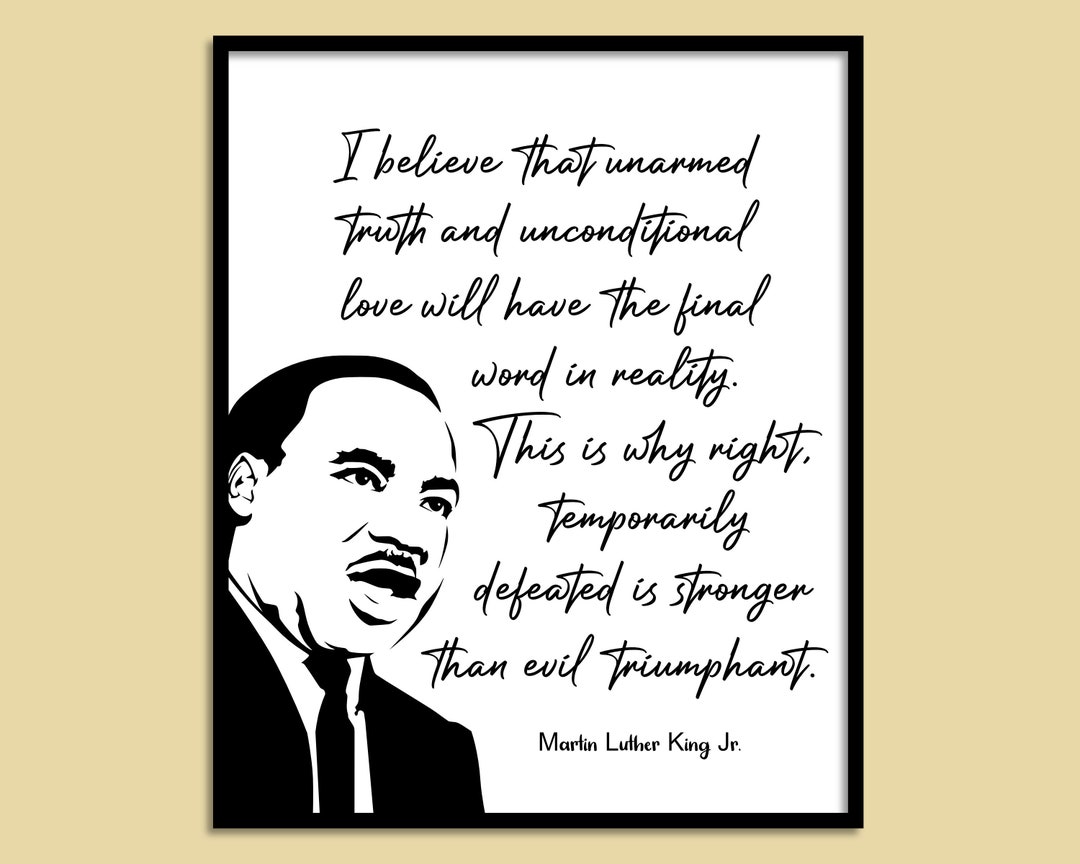 Martin Luther King Jr. Quote 2, Printable Wall Art, Inspirational Quote ...