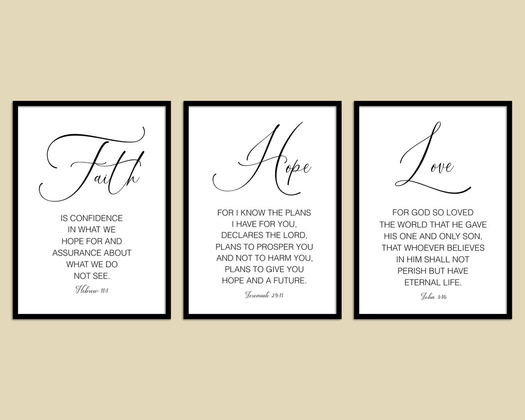 Bible Verse Printable Wall Art, Scripture Quote, Christian Decor, Faith ...