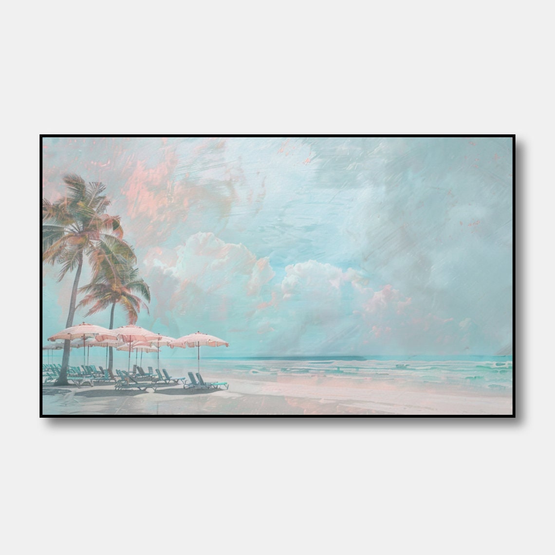 Beach Frame TV Art Set of 9, Beach TV Art Bundle, Ocean Waves TV Art ...