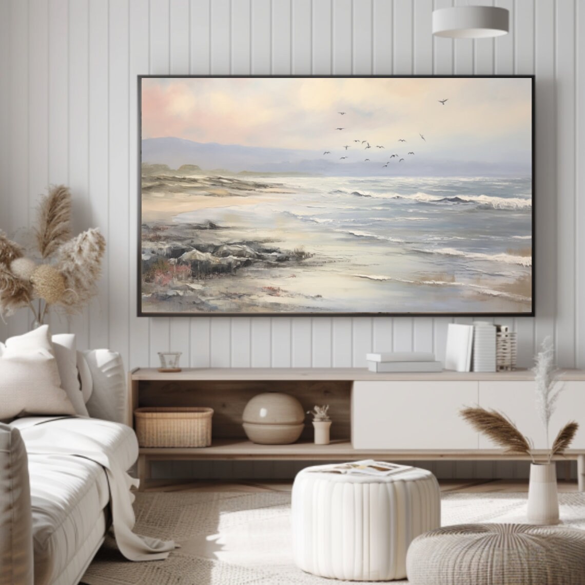 Beach Frame TV Art Set of 9, Beach TV Art Bundle, Ocean Waves TV Art ...