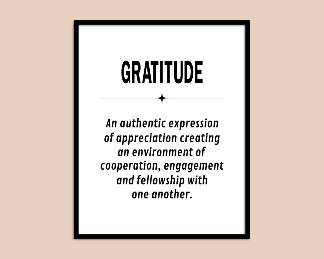 Gratitude Printable Office Wall Art, Office Decor, Business Wall Art ...