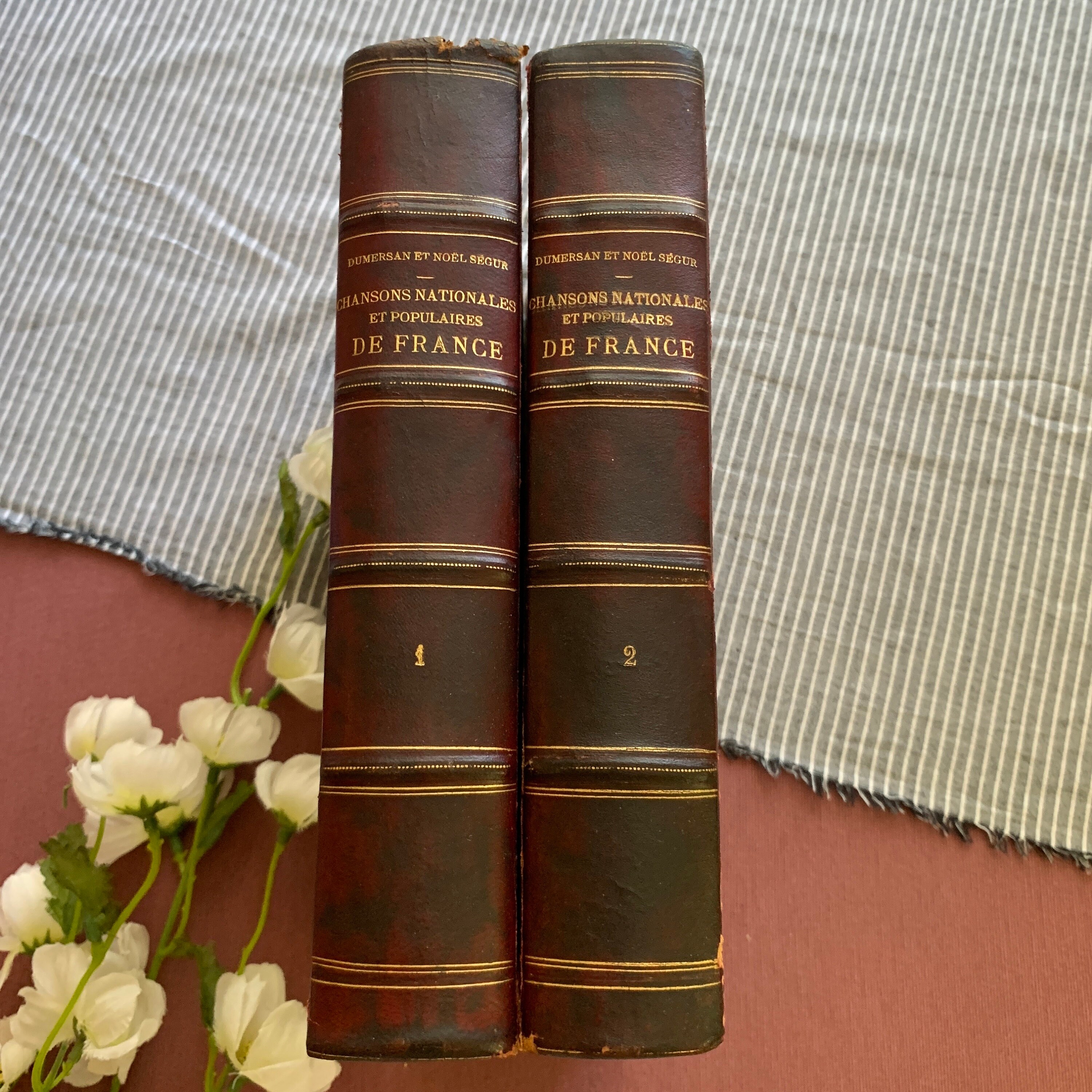 Circa 1880s National and Popular Songs of France Vintage Book Set - Etsy